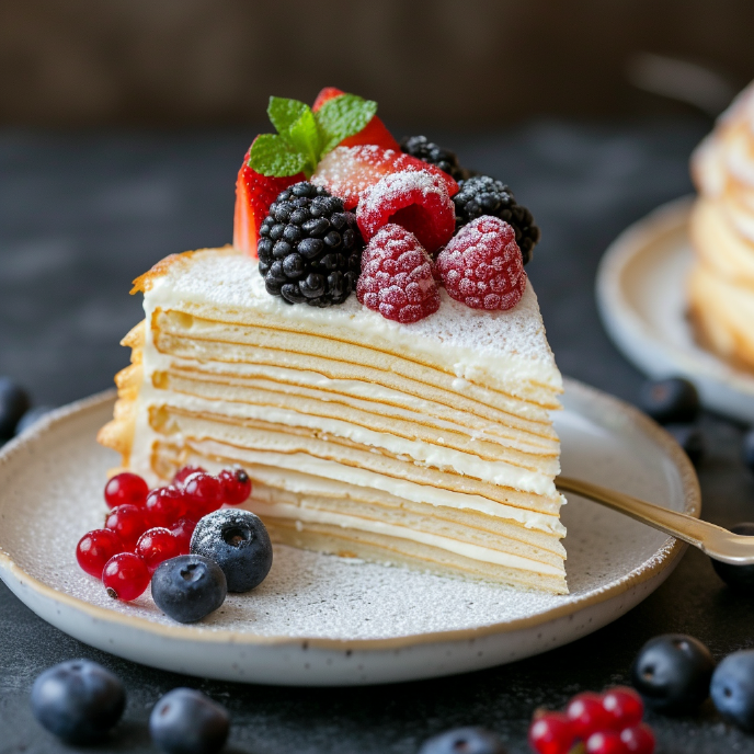 Crepe Cake for Fat Tuesday | Baked by Claire