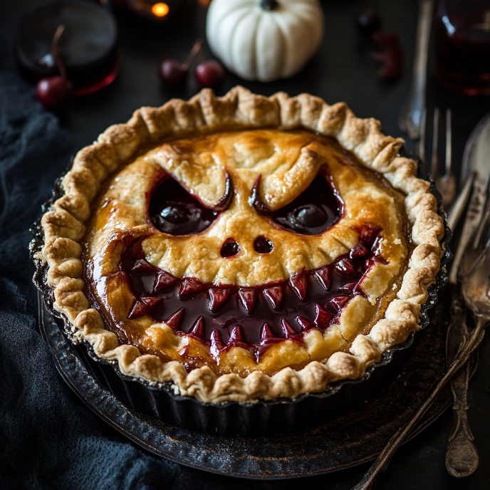 Haunted Halloween Pie Recipe | Baked by Claire