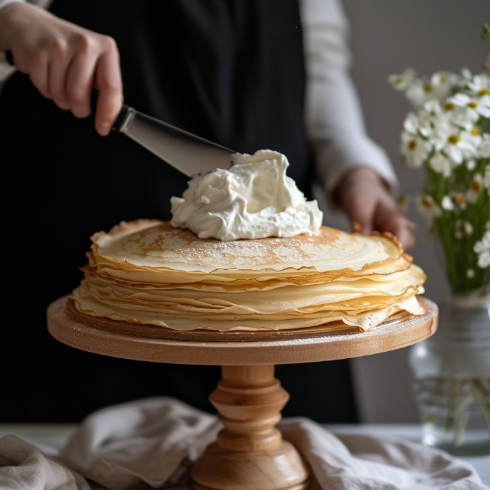 Crepe Cake for Fat Tuesday | Baked by Claire