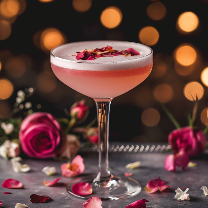 Sour Raspberry Valentine (Raspberry Gin Sour) | Baked by Claire