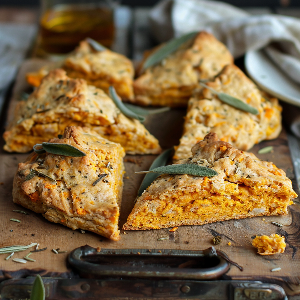 Sweet Potato and Sage Scones | Baked by Claire
