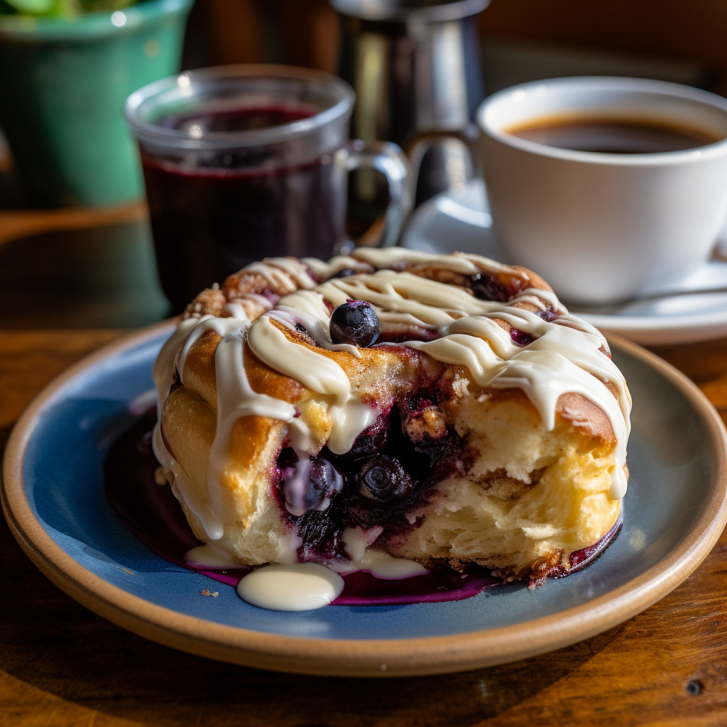 Blueberry Cinnamon Rolls | Baked by Claire
